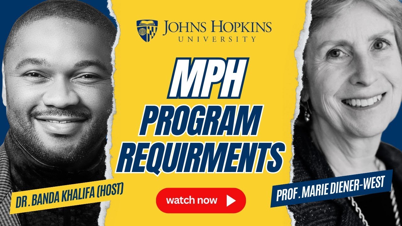 Requirements for MPH Application in the USA with Professor Diener-West ...