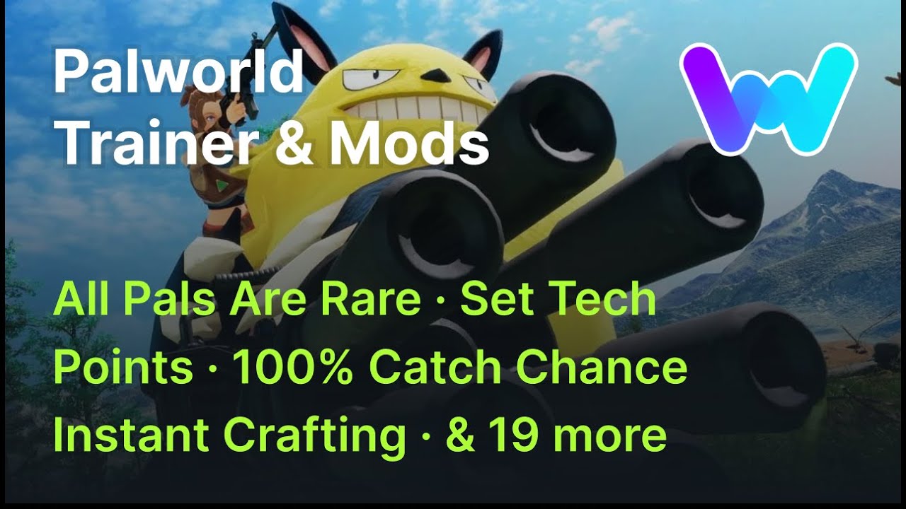 Palworld Trainer +23 Mods (All Pals Are Rare, 100% Capture Chance, Set Technology Points, & 20 ...