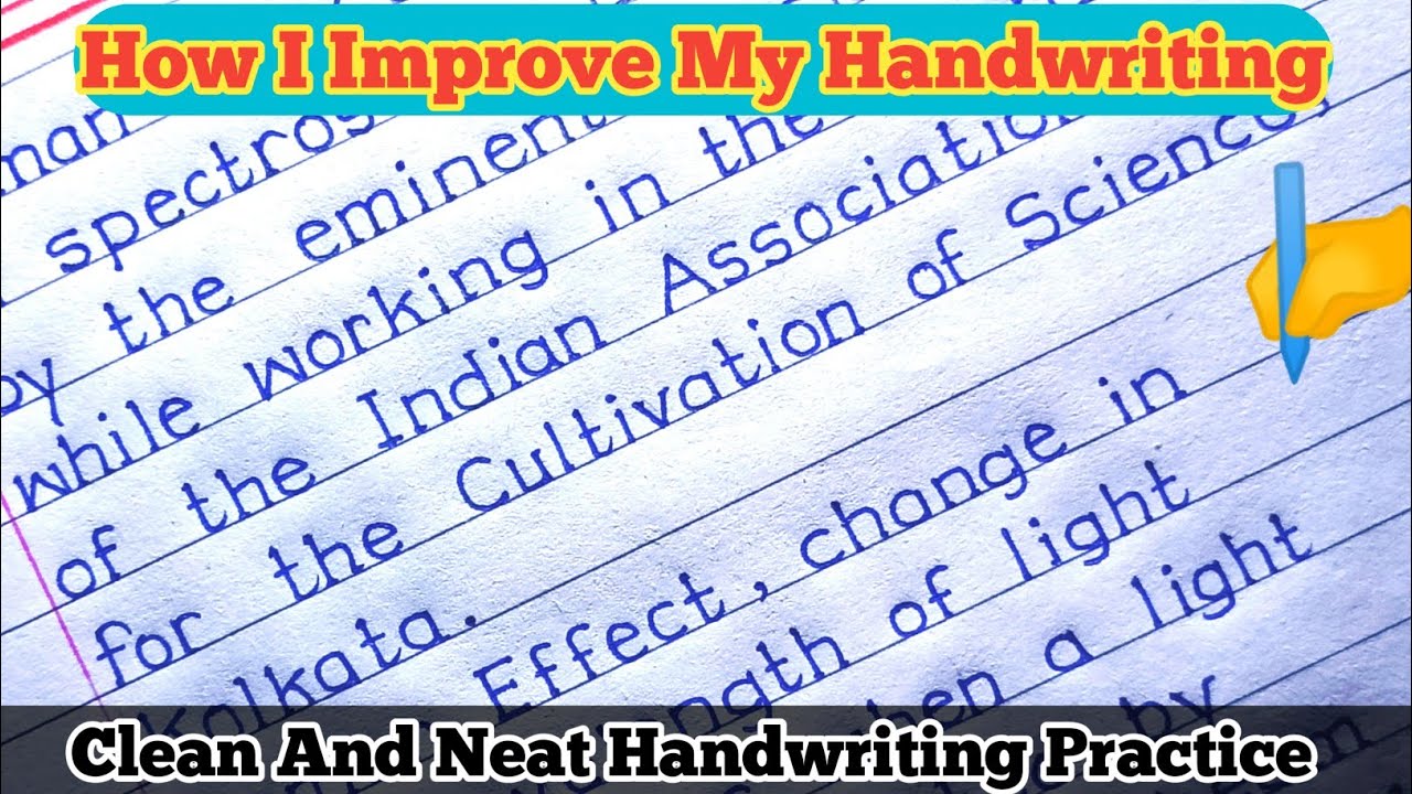 Improve Your Handwriting in English/ 7 Best Points & Tips To Improve ...