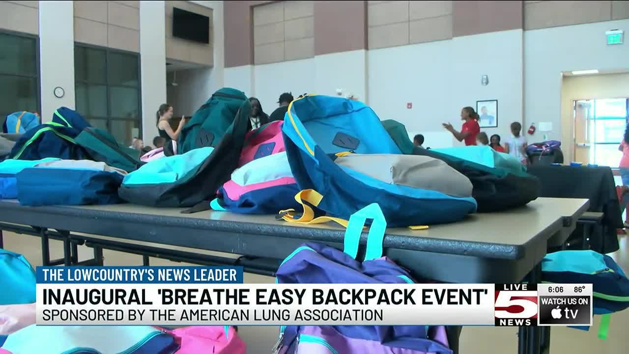 VIDEO: American Lung Association hosts 'Breathe Easy Backpack' event in ...