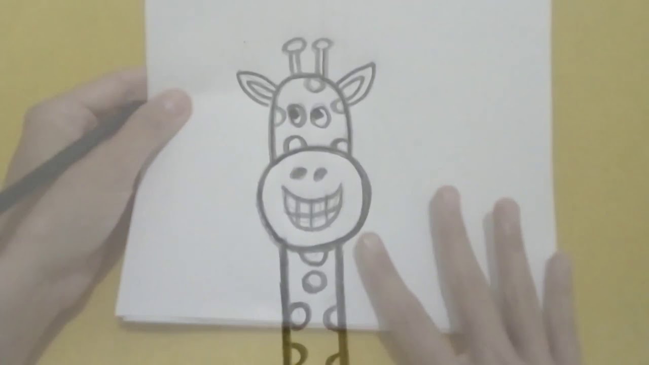 🦒 🐧 Inventando animais: desenho de uma girafa-pinguim! Parte 1 - YouTube