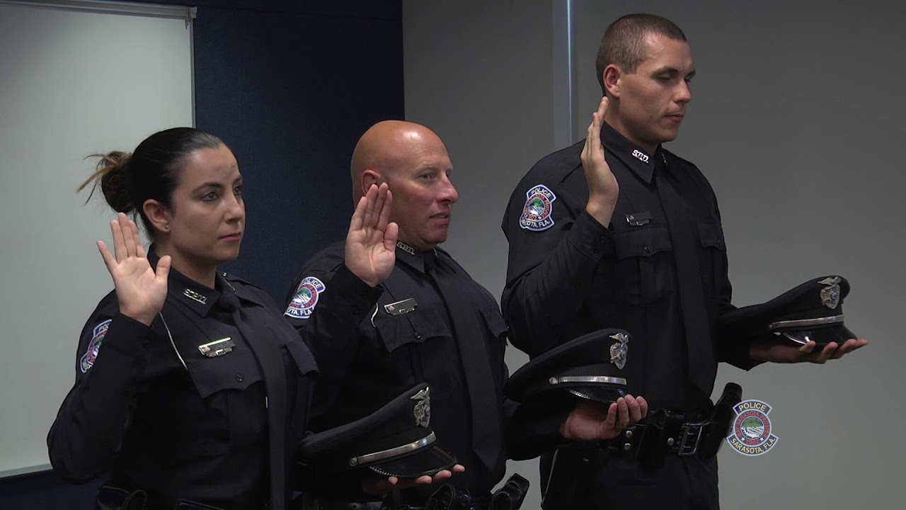 June 2018: Sarasota Police Swearing In Ceremony - YouTube
