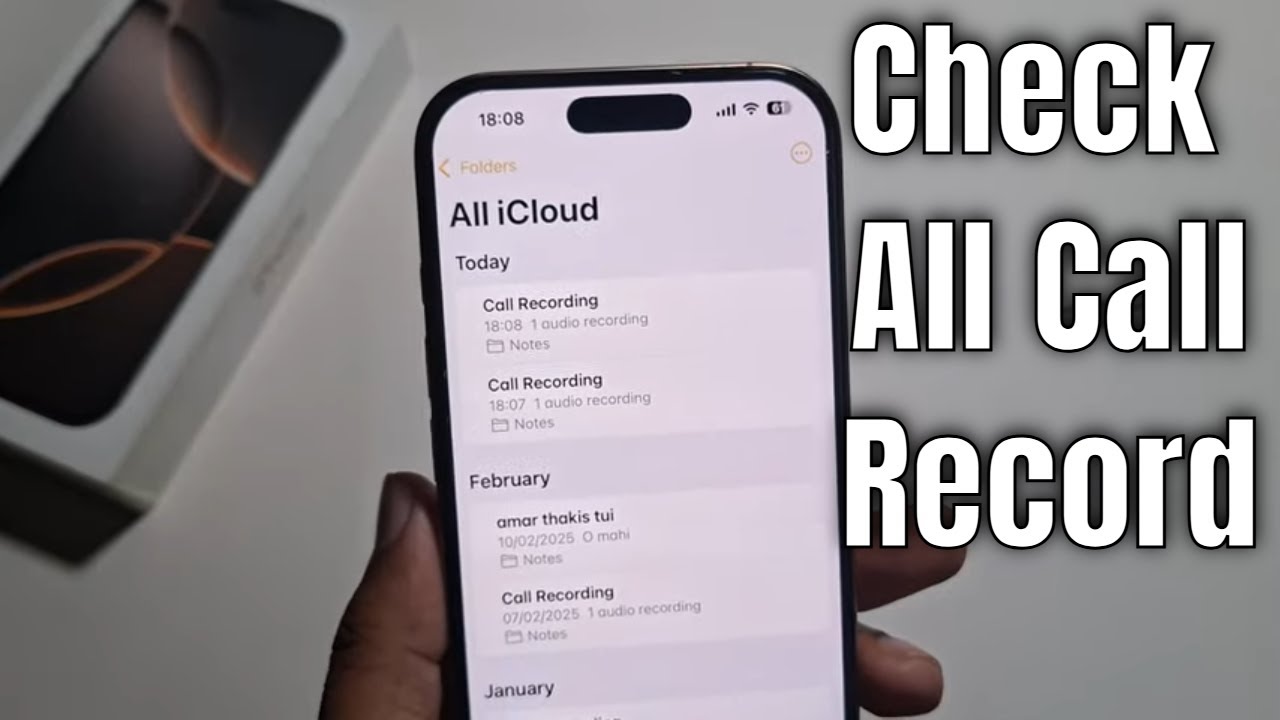 How to check call recording in iPhone 16 Pro/Max - YouTube