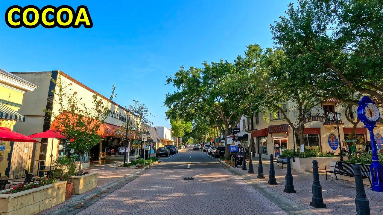 Cocoa Florida Driving Through - YouTube