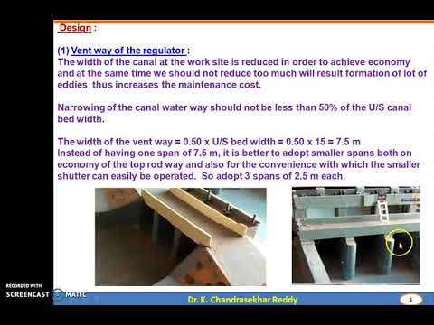 6 Canal regulator design - YouTube