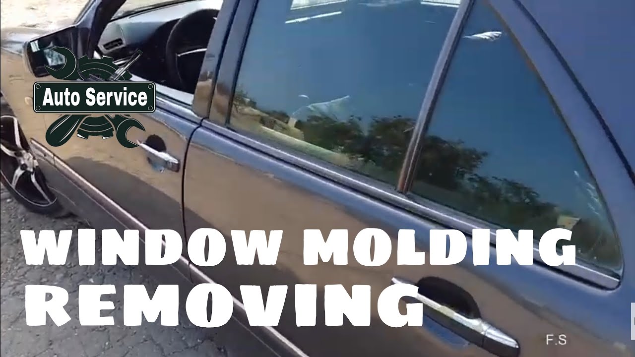 Removing Window Moldings Mercedes w210 - YouTube