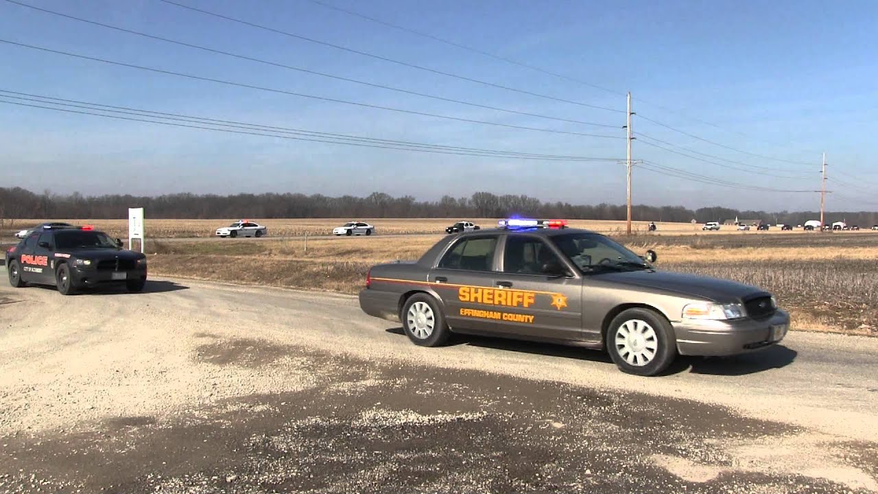 Police Procession for Effingham Police Officer Bob Rich - YouTube