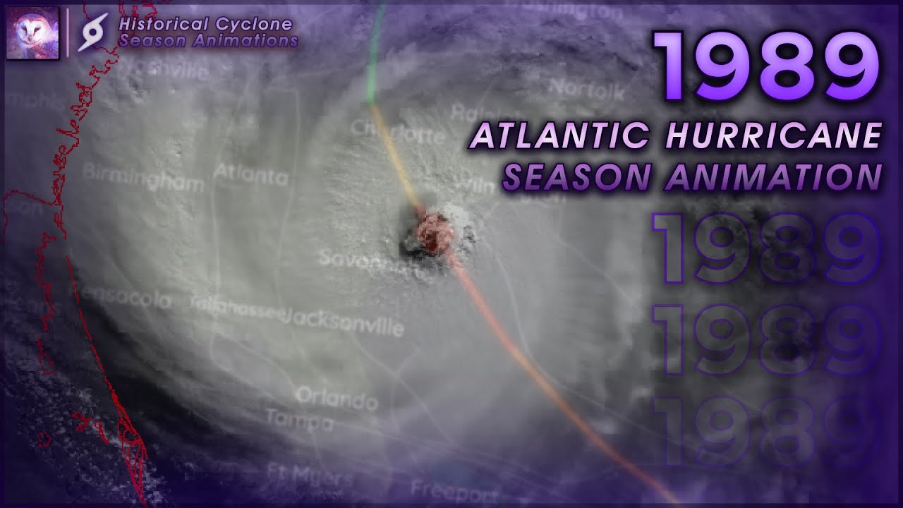 1989 Atlantic Hurricane Season Animation - YouTube