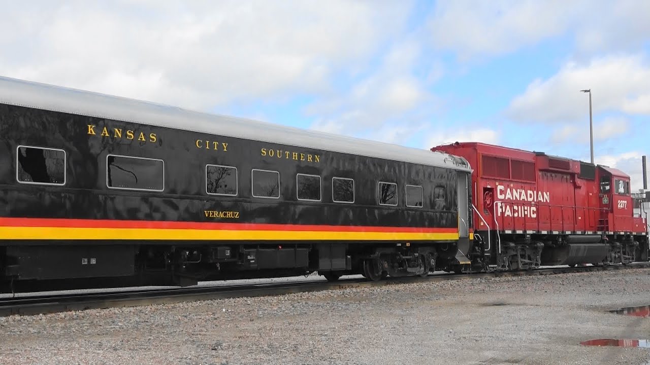 CPKC Yard- KCS Biz Car, IAIS & NS, Davenport, IA - YouTube