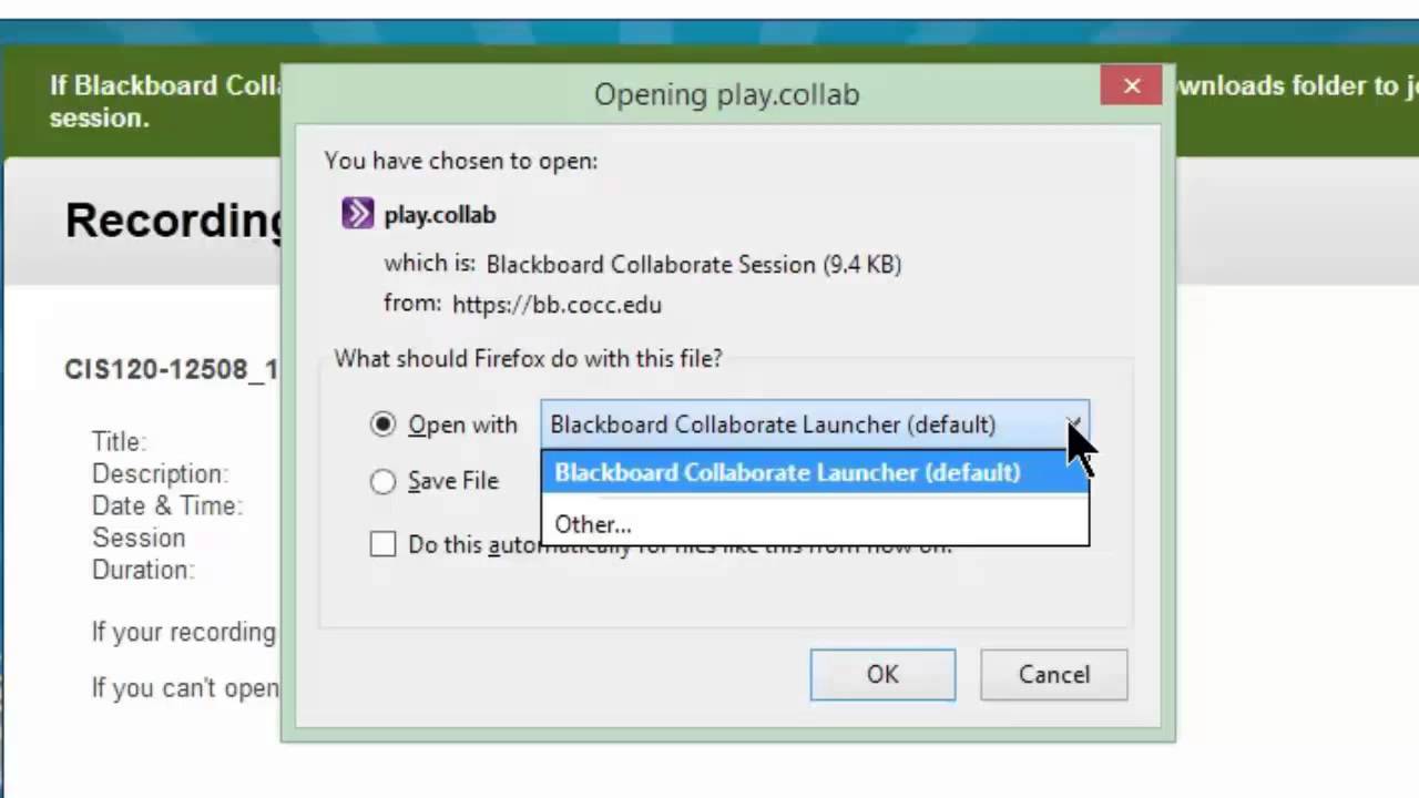 BB Collaborate Fix - YouTube