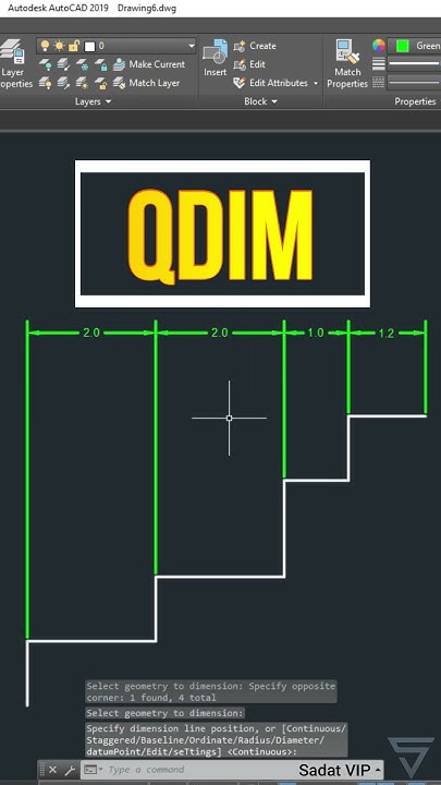 QDIM - AutoCAD Tutorials - Autocad tips and tricks - YouTube