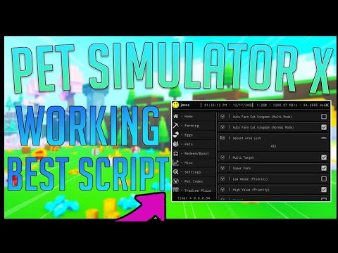 🌈Pet simulator x script | pastebin | jmes script - YouTube