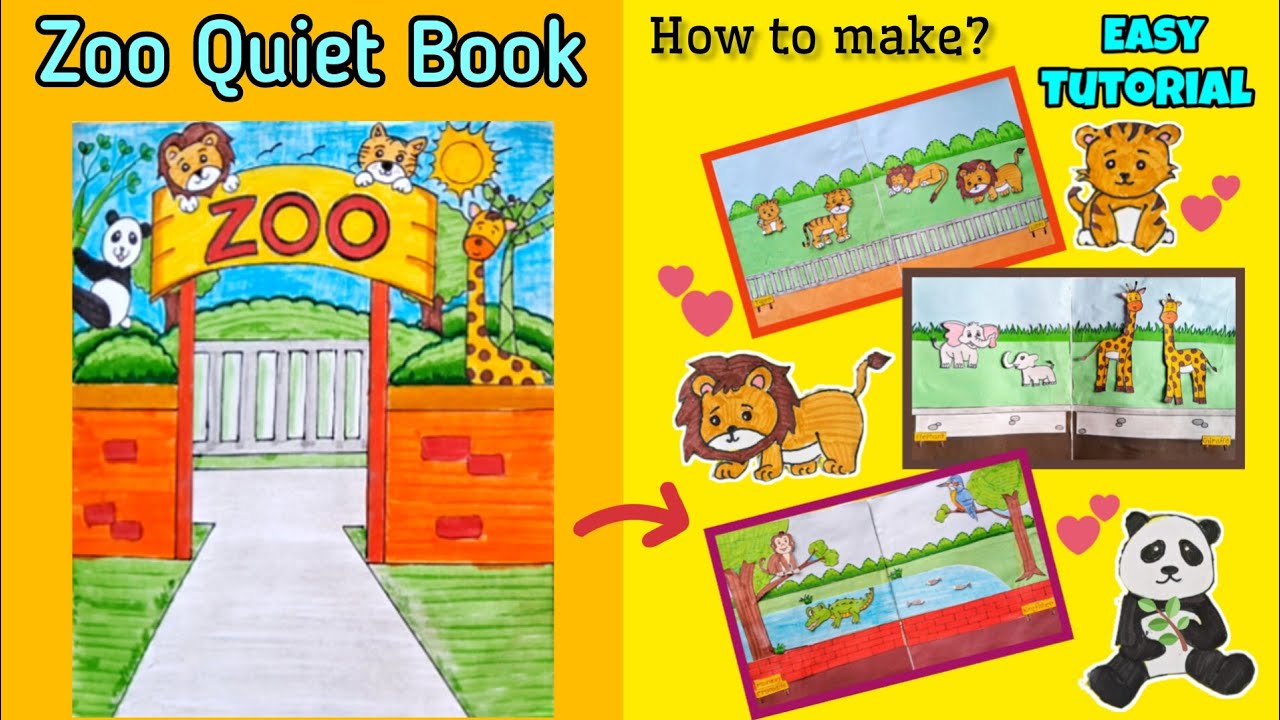 How to make a Zoo Quiet Book 🐅🐘🐎 | TUTORIAL - YouTube