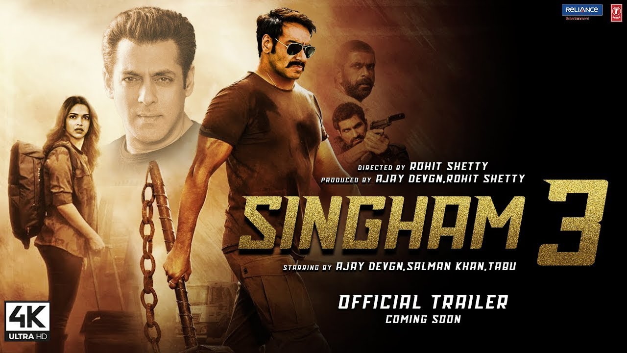 Singham 3 Trailer | Ajay Devgn, Salman Khan, Deepika Padukone | singham ...