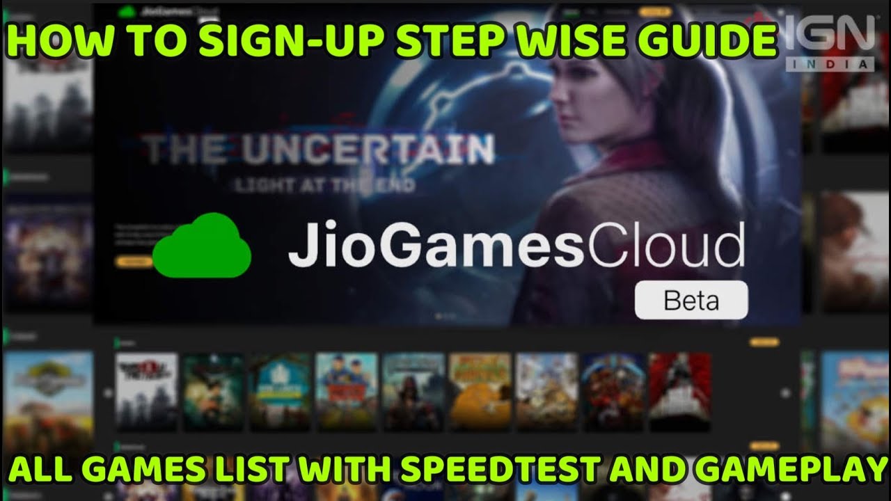 How to Sign Up for the Reliance Jio Cloud Gaming Service - YouTube