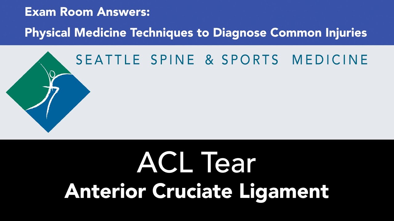 Module 24 - ACL Tear - Anterior Cruciate Ligament Tear — Exam Room ...
