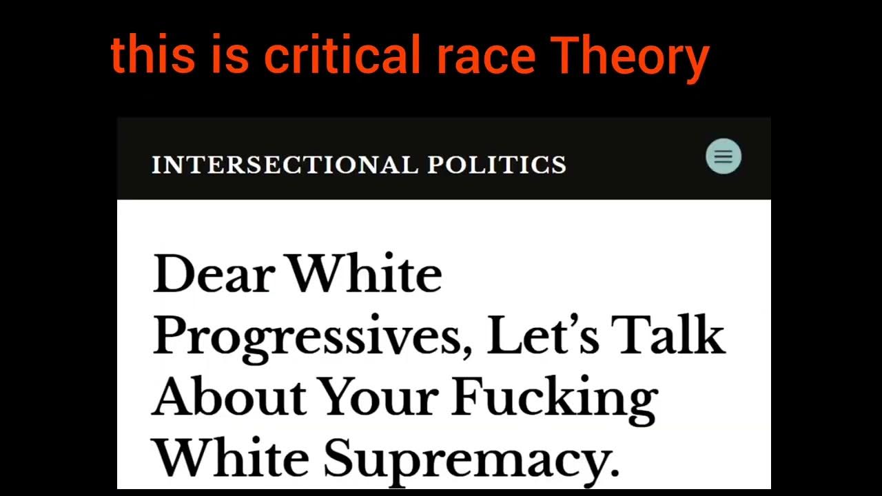 This Is Critical Race Theory Youtube