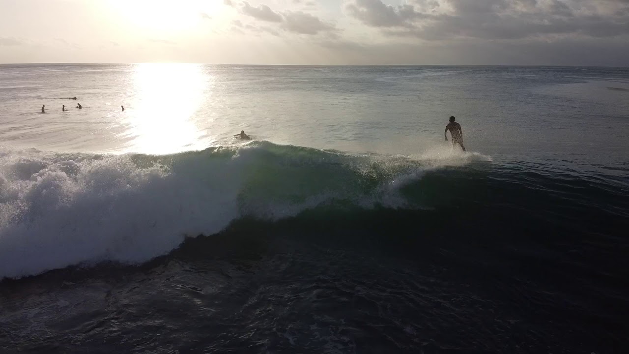Drone footage Surf Bingin Beach, Bali - YouTube