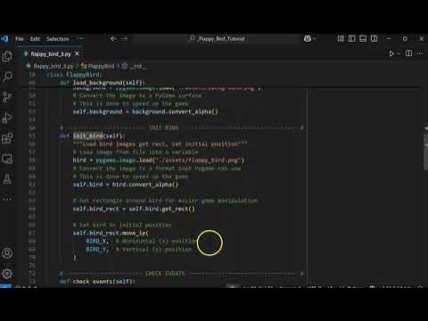 Part 3: PyGame Flappy Bird Tutorial - YouTube