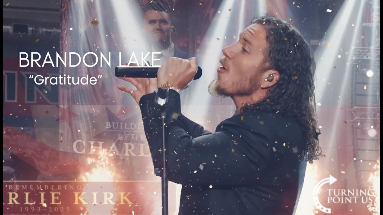 Brandon Lake Sings Gratitude | Full Performance at Charlie Kirk ...