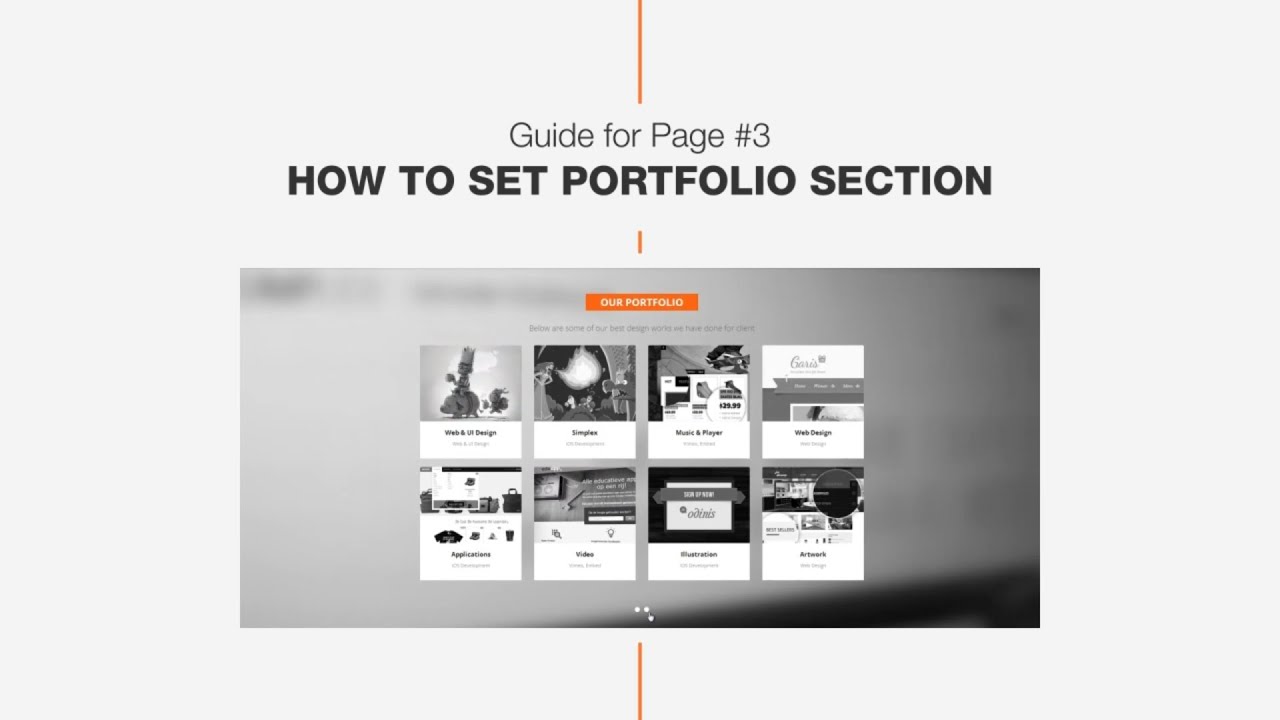 Guide #2: How to set Portfolio section - DW Page one page WordPress ...
