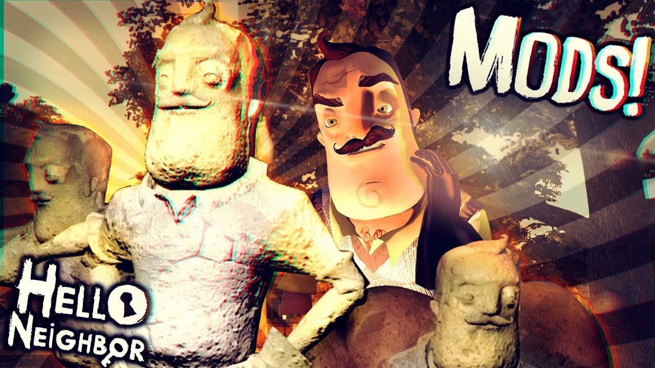 THE NEIGHBOR IS OBSESSED WITH HIMSELF!! | Hello Neighbor [Beta 3 Mods ...