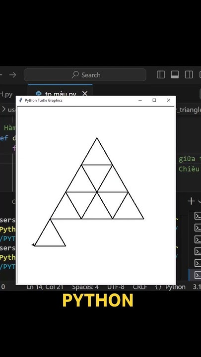 PYTHON Vẽ Tam Giác - YouTube