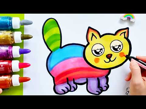 Sevimli Kedi Çizimi #sevimlikedi #kediçizimi #çizim #kolayçizimler #kolayçizim #etkinlikonerileri