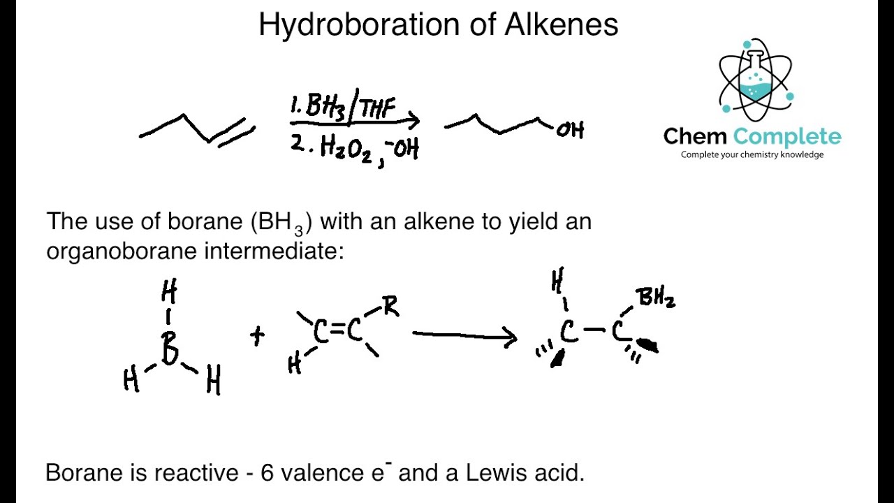 Hydroboration Of Alkenes Borane And Alcohol Functional Groups YouTube hydroboration-of-alkenes-borane-and-alcohol-functional-groups-youtube