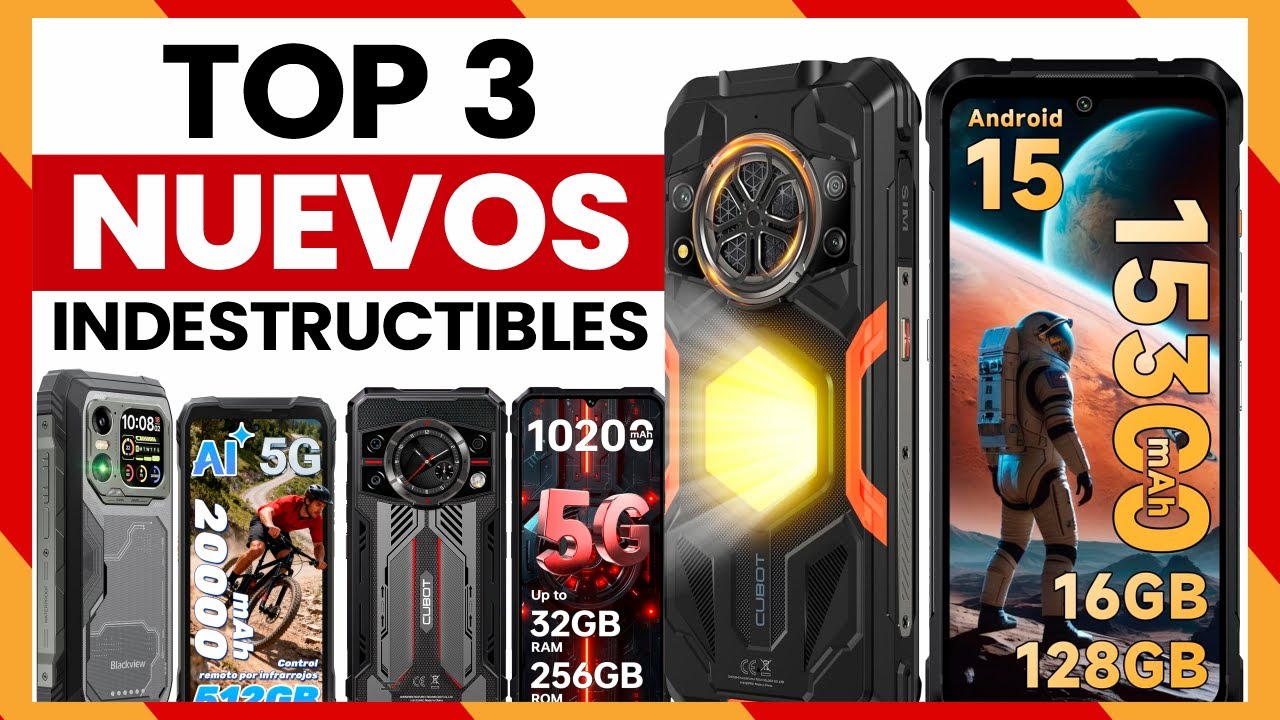 3 RECIENTES Celulares INDESTRUCTIBLES POTENTES 💥 CALIDAD PRECIO 2025 ...
