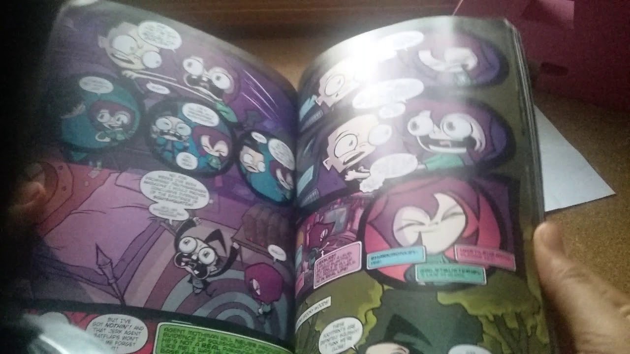 Review on the Invader Zim comics - YouTube
