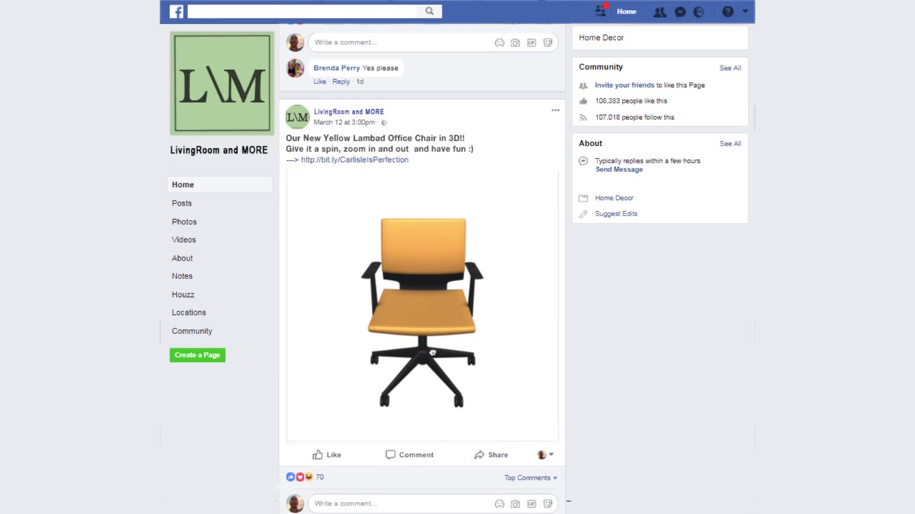 Facebook 3d models integration - YouTube