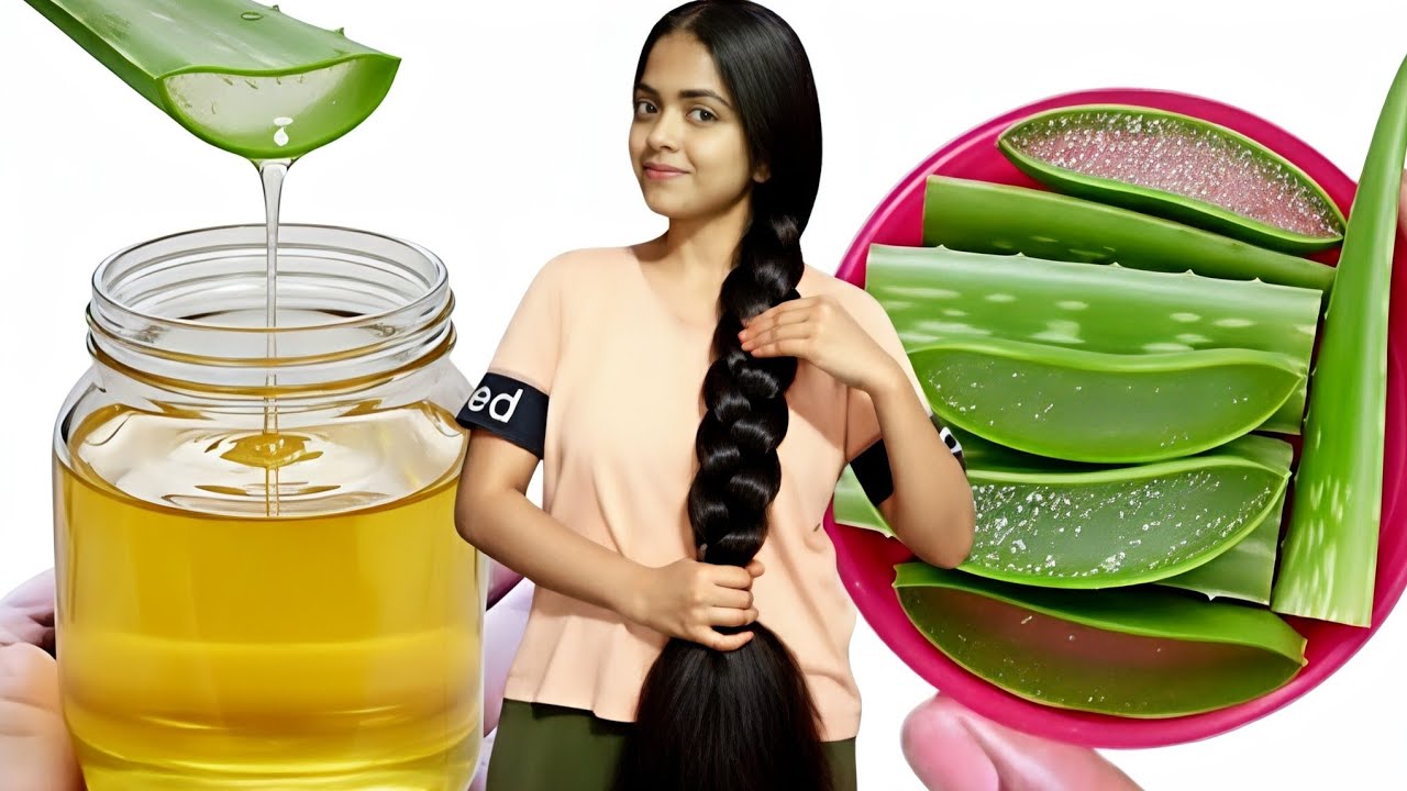 💯DIY Alovera Oil for Hairgrowth/कसम से बस 1 बार लगा कर देखो बालों को ...