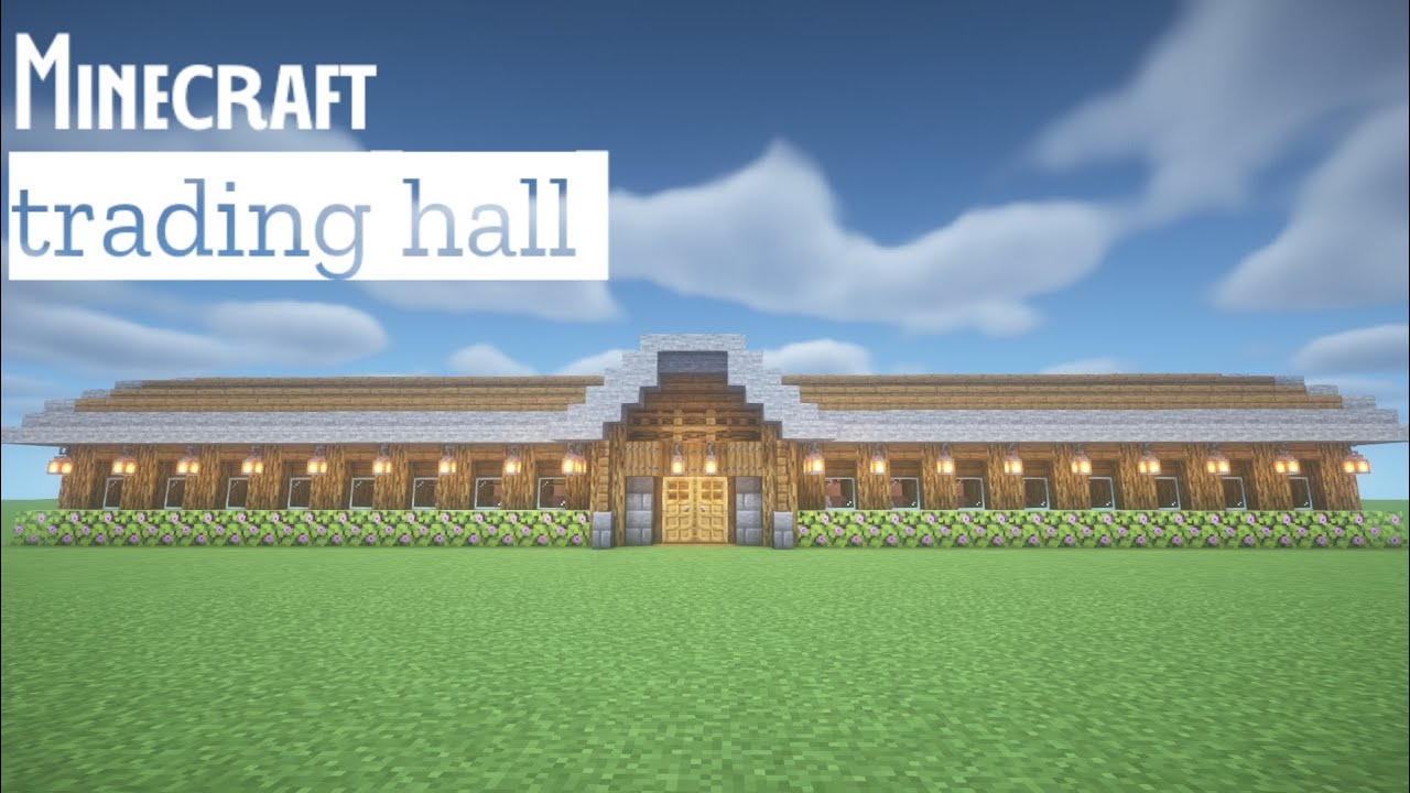 Minecraft villagers trading hall || easy to build 😱 || let's see 🤗 ️ ️ ...