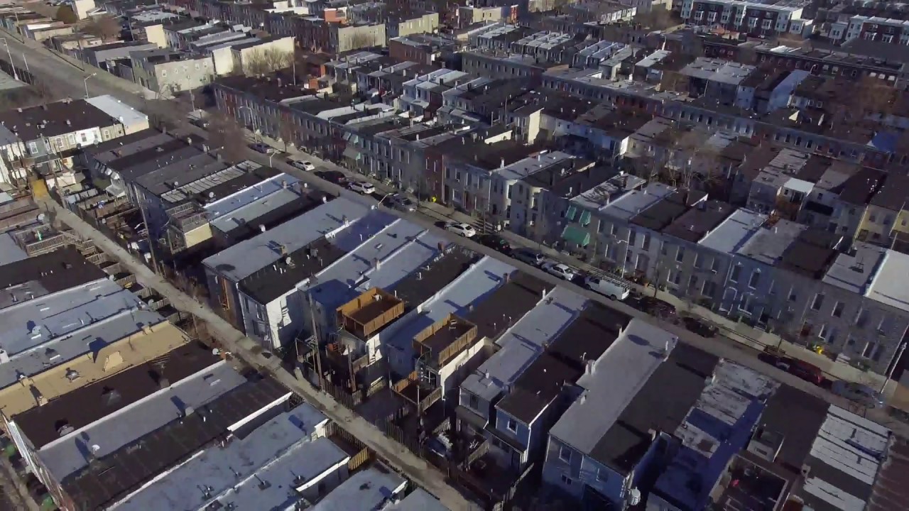 South Baltimore (Pigtown) from above Phantom 3 SE Part 1 - YouTube