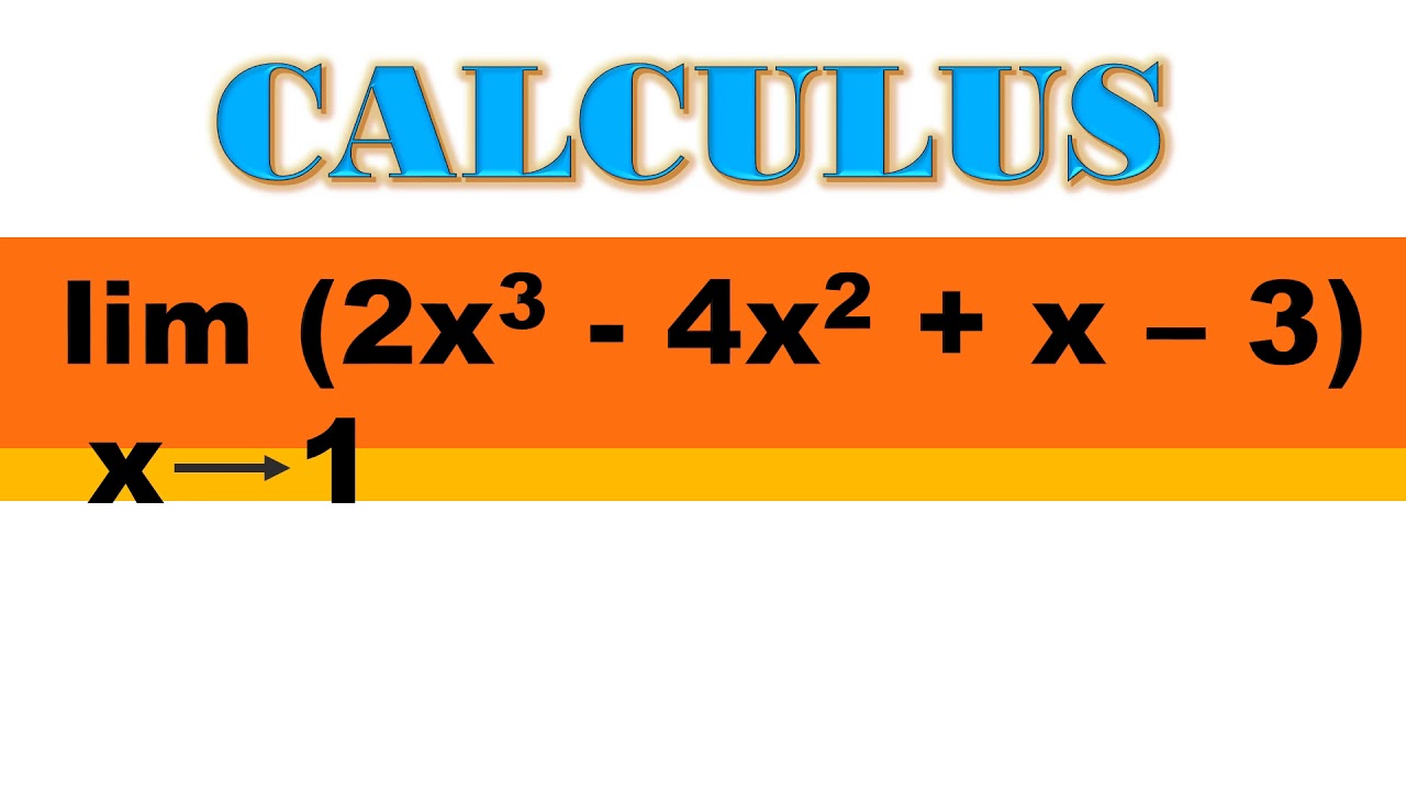 How To Solve Limits CALCULUS LIMIT YouTube How To Solve Limits CALCULUS LIMIT YouTube