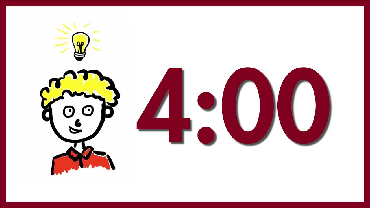 4'00'' Timer 4分00秒计时 时间到了 - YouTube
