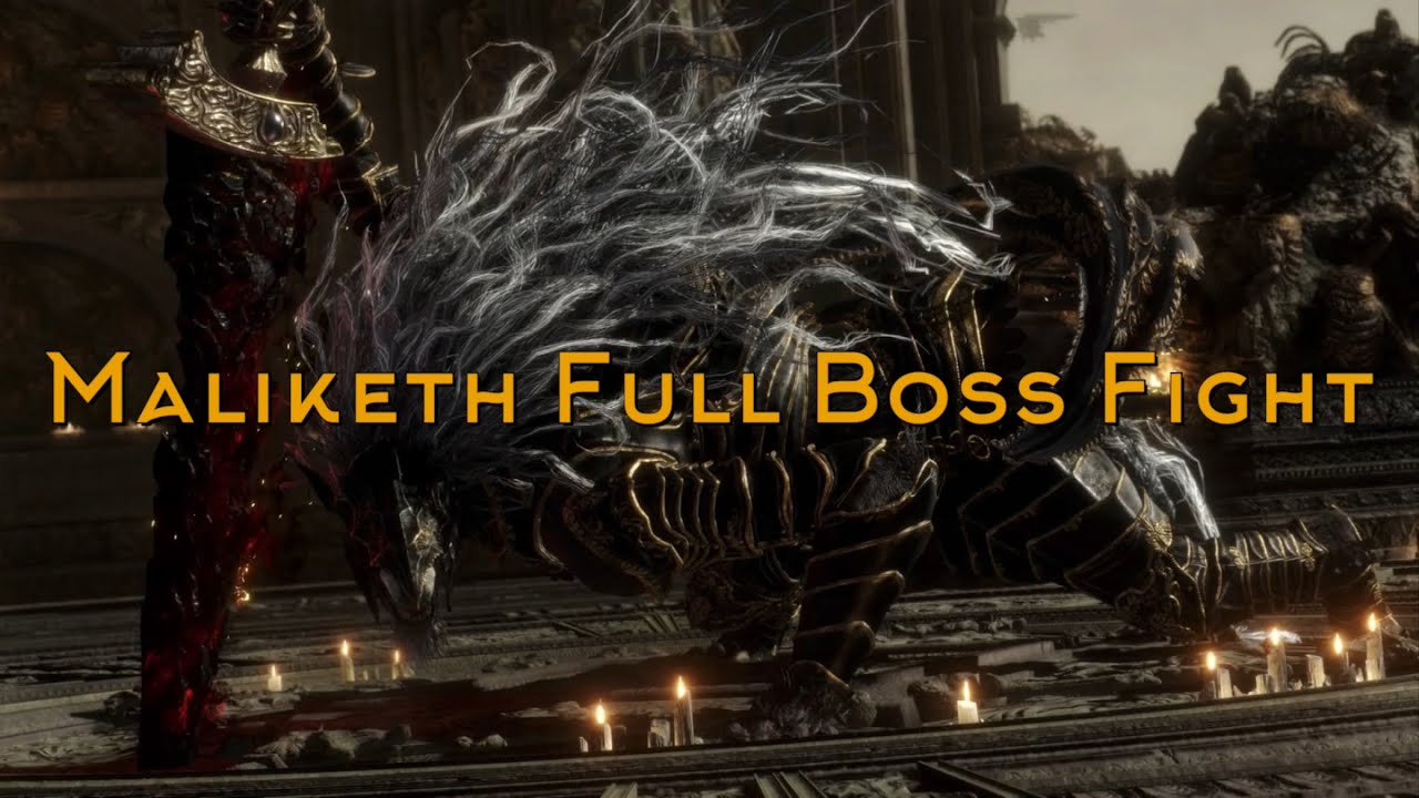 Maliketh, the Black Blade Boss Fight (Full Cutscenes) - YouTube
