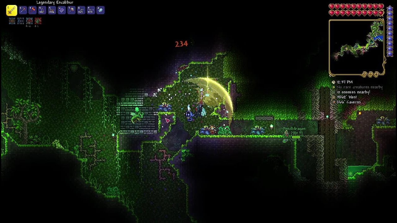 DPS Terraria #18 Life Fruits - YouTube