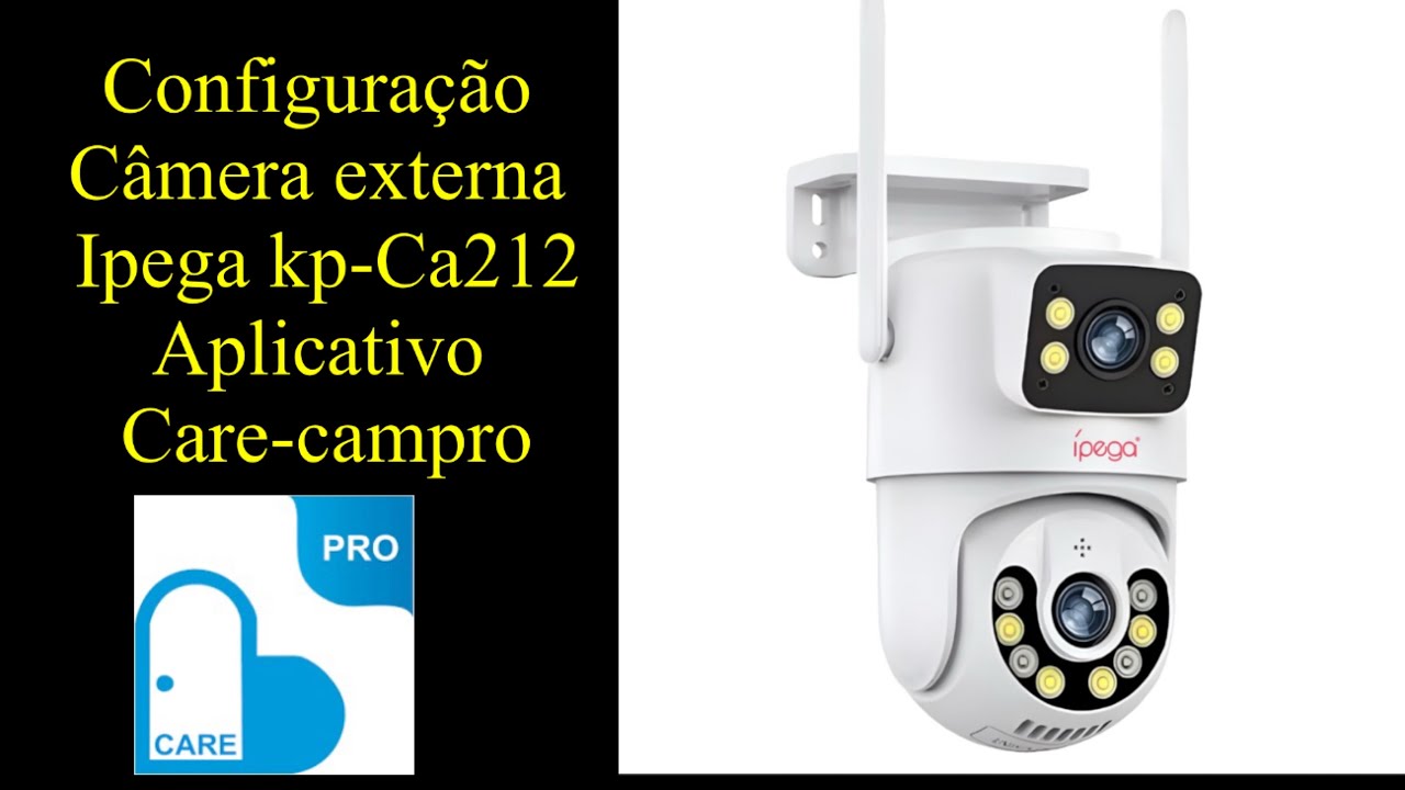 Configuração câmera Wi-Fi dupla Ipega App Care-Cam pro - YouTube