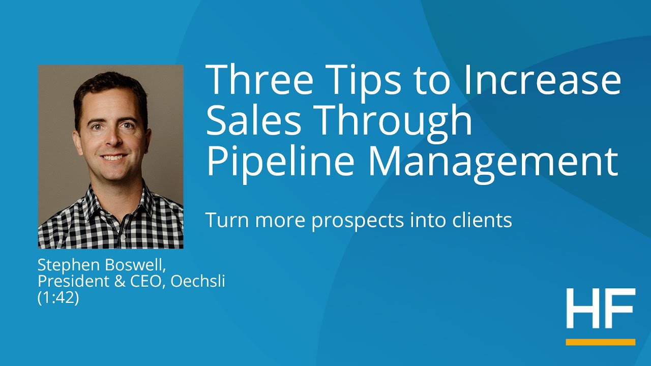 Three Tips to Increase Sales Through Pipeline Management - YouTube