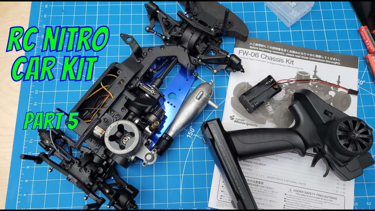 LIVE - Kyosho FW-06 RC Nitro Car Kit, Part 5 - Almost Done!! - YouTube