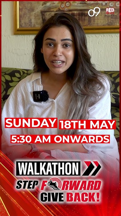 Lets Walk for a Cause | Walkathon 2025 | o9 & REDFM | Singer Shalmali Kholgade - YouTube