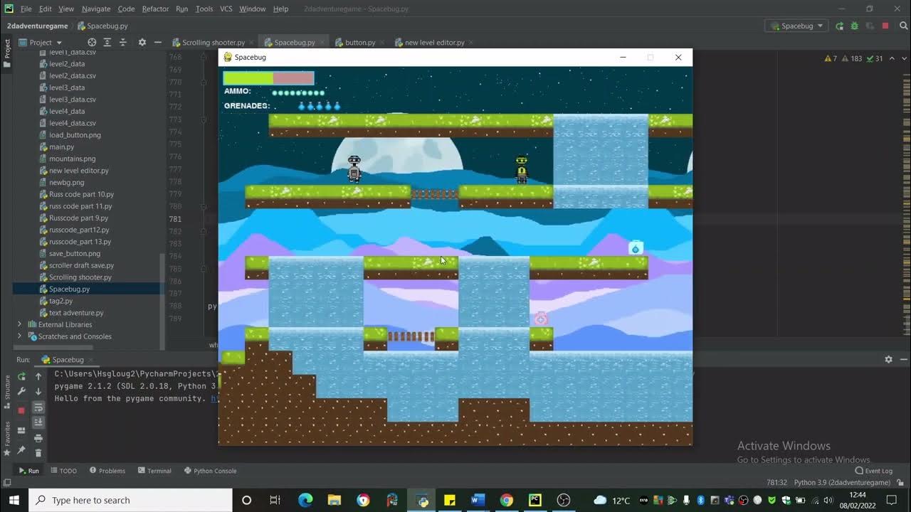 SpaceBug - demo Pygame - YouTube