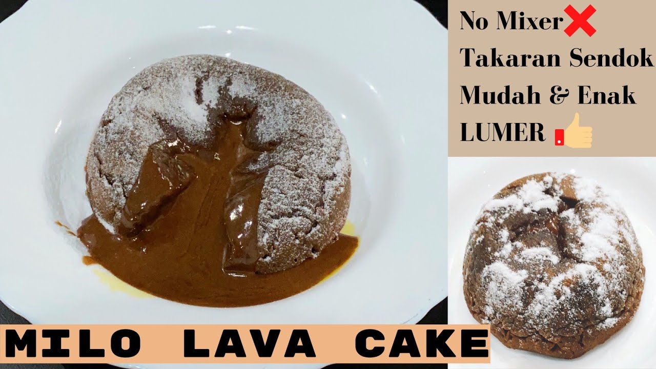 Milo Lava Cake Dijamin Lumer, Mudah dan Enak - YouTube