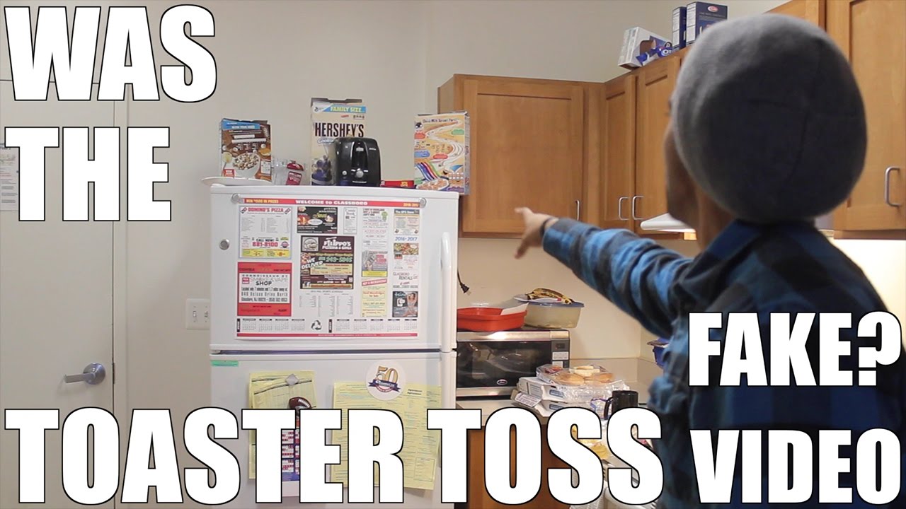 Was The Toaster Toss Video Fake?! - YouTube