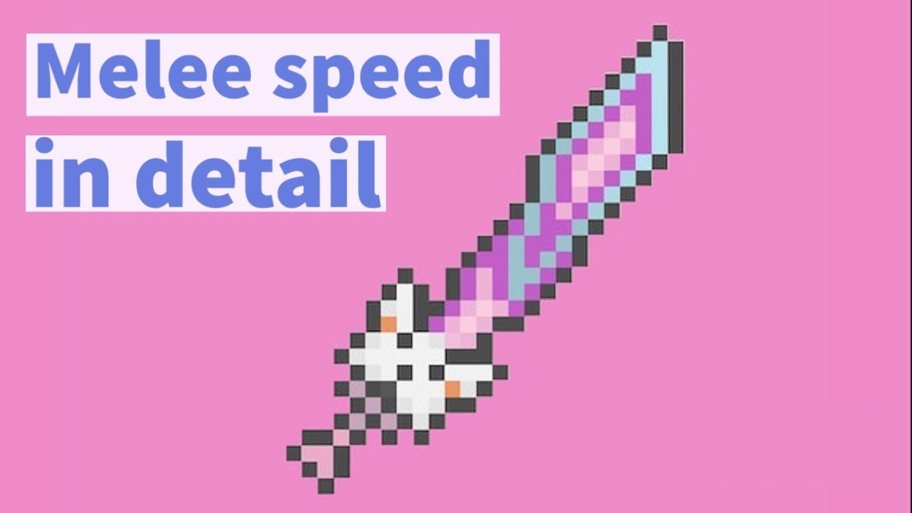 How melee speed actually works in Terraria? [PATCHED] - YouTube
