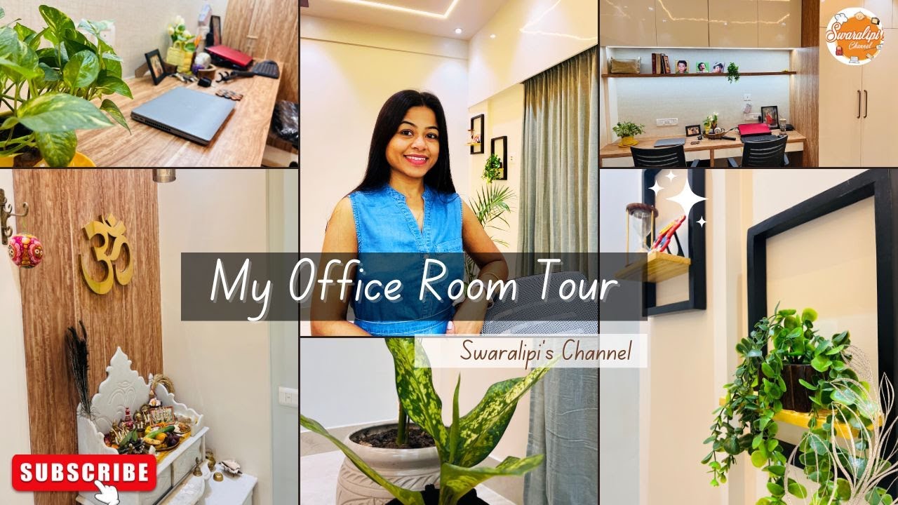 My New Office Room Tour | Modern Pooja Mandir Design for Home | Home ...