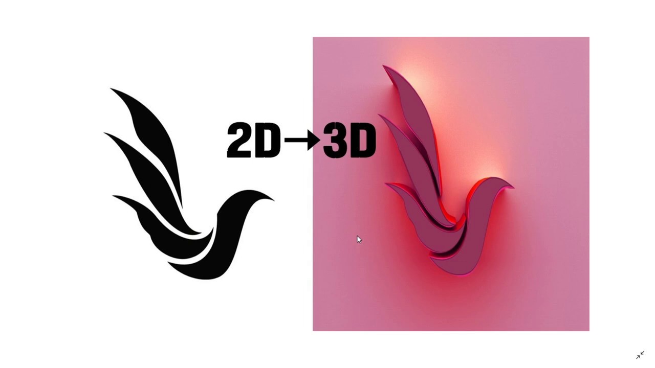 Crear logos en 3D con sencillos pasos - 3D MAX - YouTube