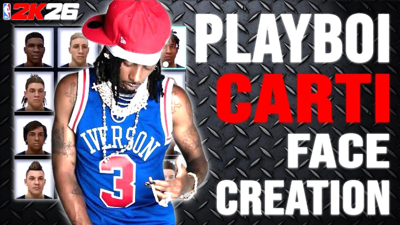 The BEST Playboi Carti Face Creation In NBA 2K26! - YouTube